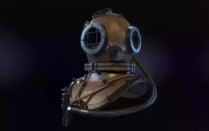 Diving Helmet 3D model | CGTrader