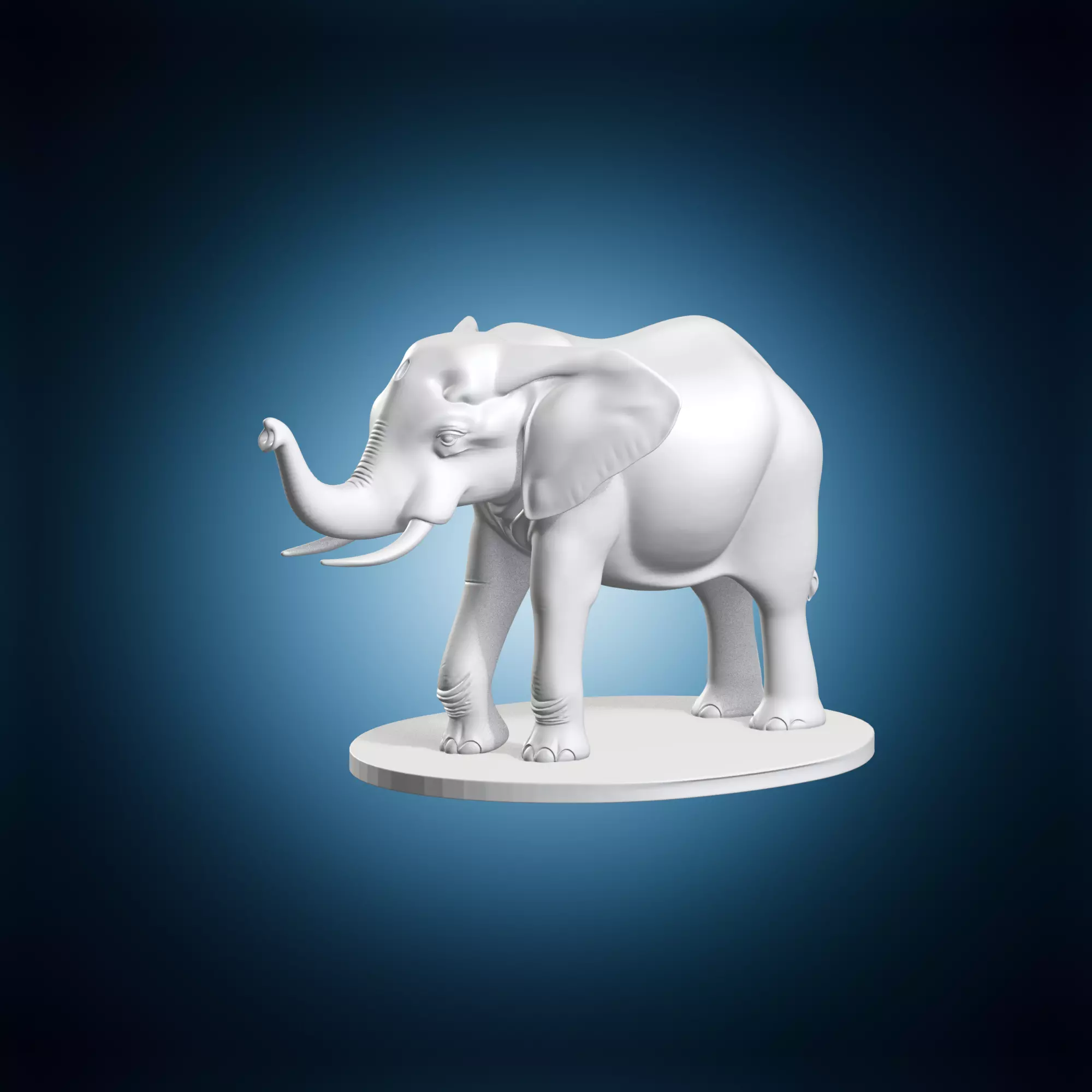 african elephant animal 3d sculpture model printable stl figurin 3D ...
