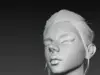 Japan female head girl avatar sculpture detail 14038 3D model | CGTrader