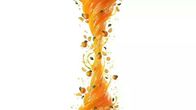 Orange Juice Splash 3 Model Collection 3D Model Pack | CGTrader
