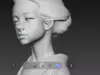 Japan female head girl avatar sculpture detail character 02140 3D model ...