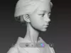 Japan female head girl avatar sculpture detail character 02140 3D model ...