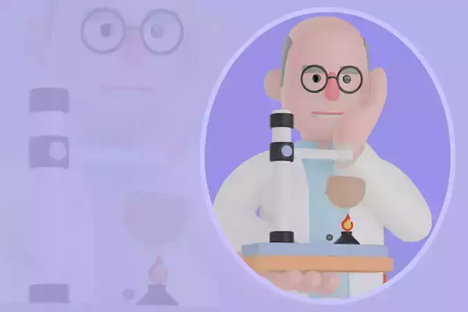 3D model Scientist Profession VR / AR / low-poly | CGTrader
