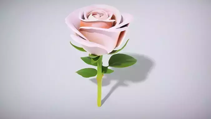 3D model Delicate Miniature Rose Bloom VR / AR / low-poly | CGTrader