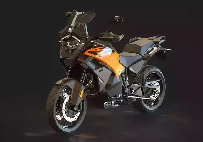 Base model KTM 1290 Super Adventure 2021 3D model | CGTrader