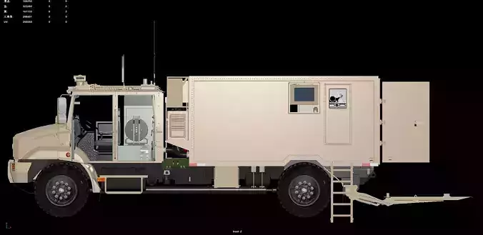 Military Radiation Detection Command Vehicle 3D Model 3D model | CGTrader