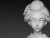 Japan female head girl avatar sculpture detail character 1488 3D model ...