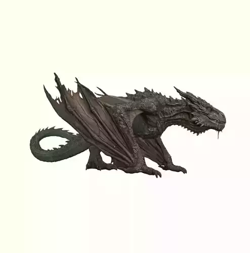Winged Battle Dragon 3D model 3D printable | CGTrader