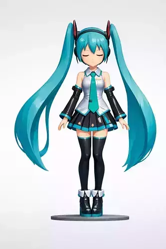 Hatsune Miku 3D model free 3D model | CGTrader