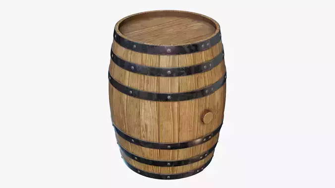 3D model Viking Wooden Barrel 3D Model v01 VR / AR / low-poly | CGTrader