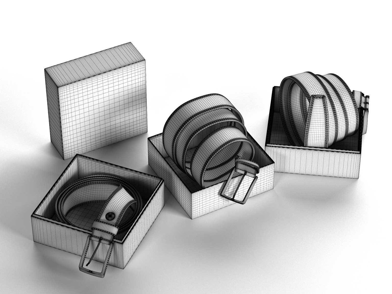 Mens Belt free 3D model | CGTrader