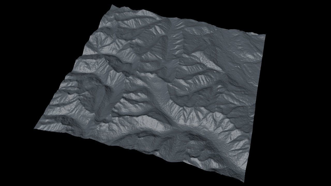 High Poly Untextured Terrain Package 3D model | CGTrader