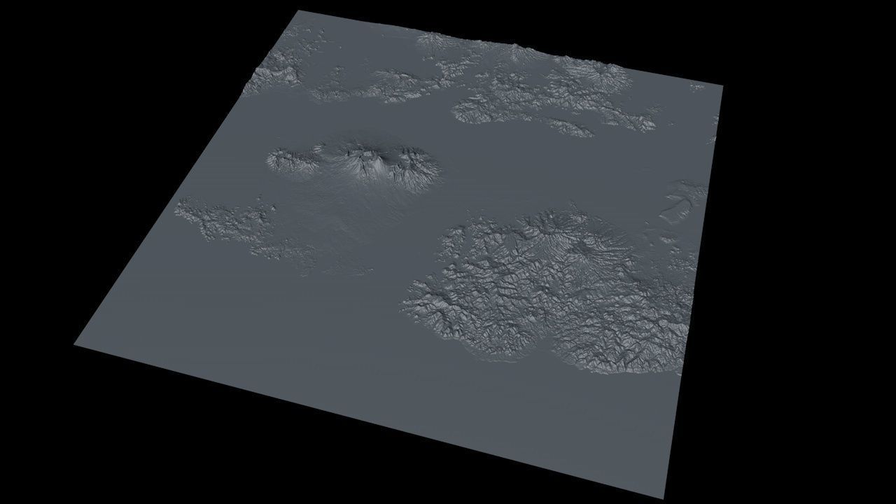 High Poly Untextured Terrain Package 3D model | CGTrader