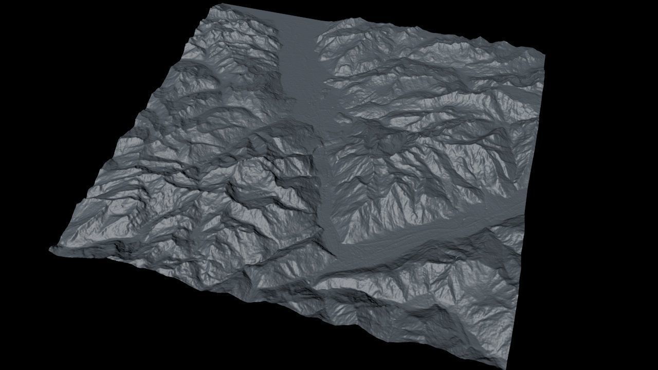 High Poly Untextured Terrain Package 3D model | CGTrader