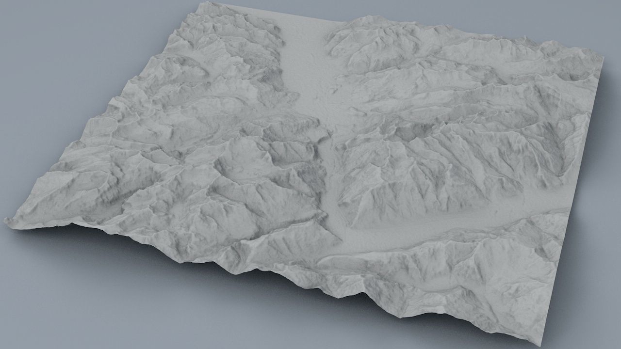 High Poly Untextured Terrain Package 3D model | CGTrader