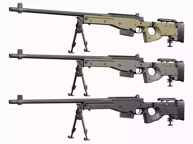 3D model Remington 700 Magpul Tactical Sniper Rifle VR / AR / low-poly ...