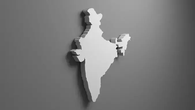 3D INDIAN MAP 3D model | CGTrader