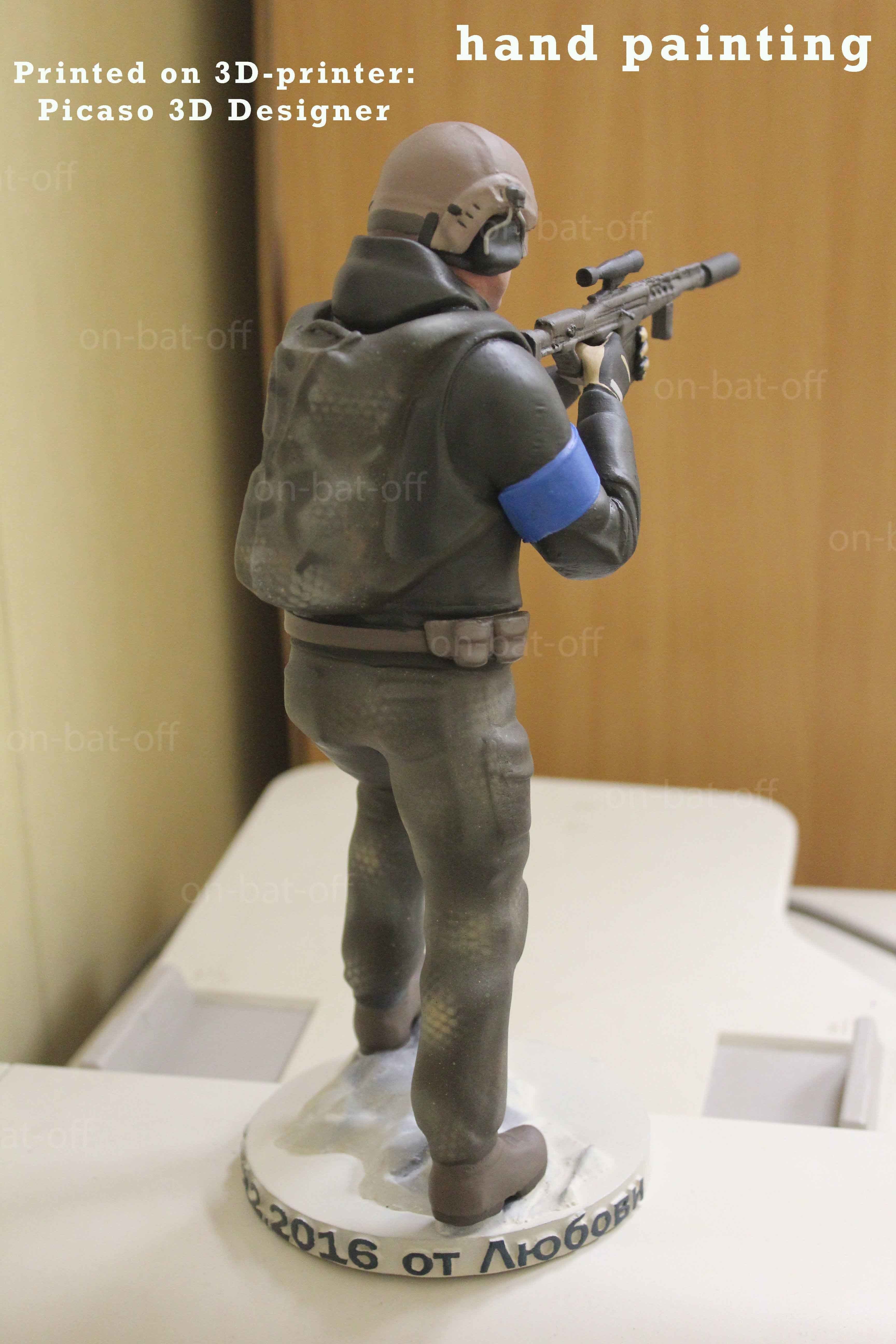 Paintball shooter 3D model 3D printable | CGTrader