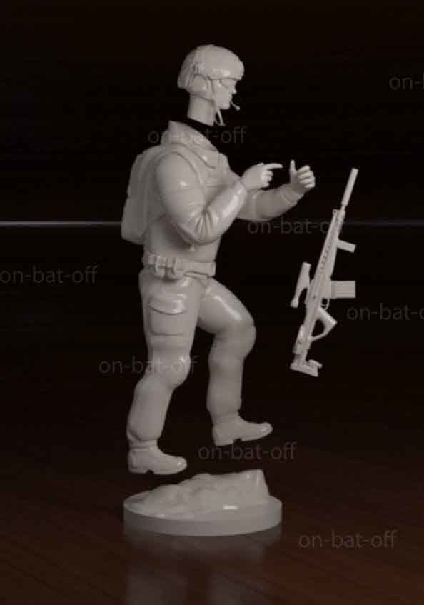 Paintball shooter 3D model 3D printable | CGTrader