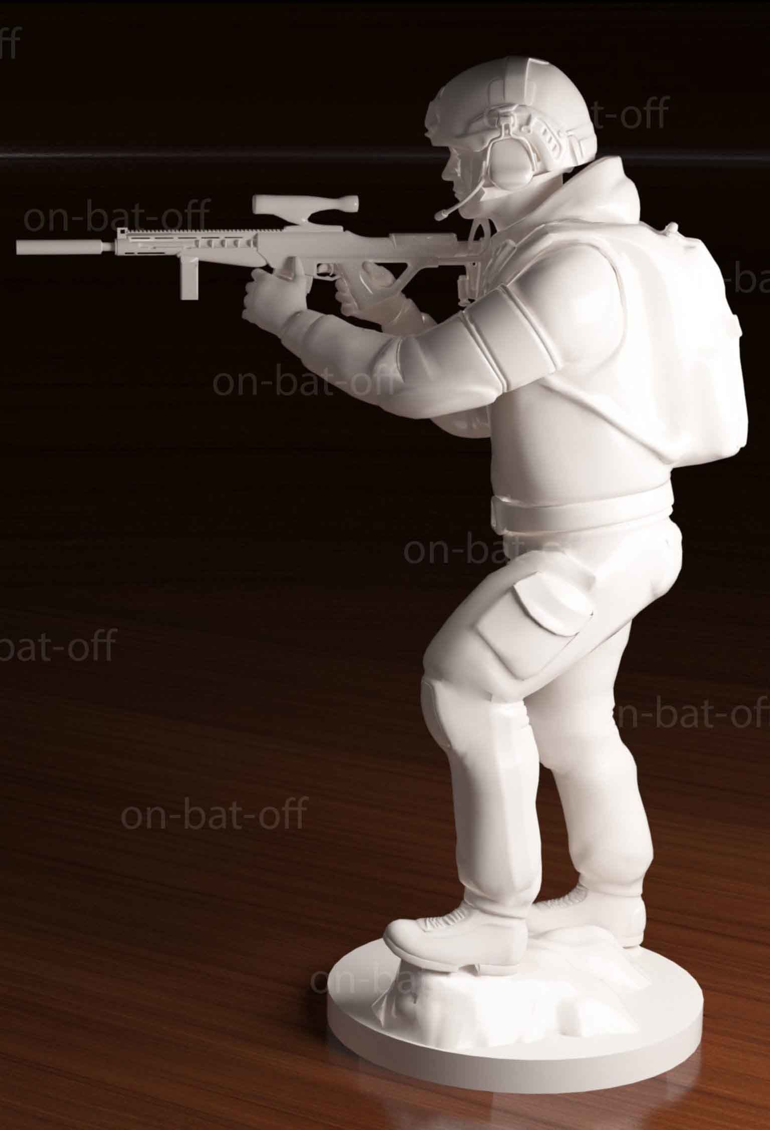 Paintball shooter 3D model 3D printable | CGTrader
