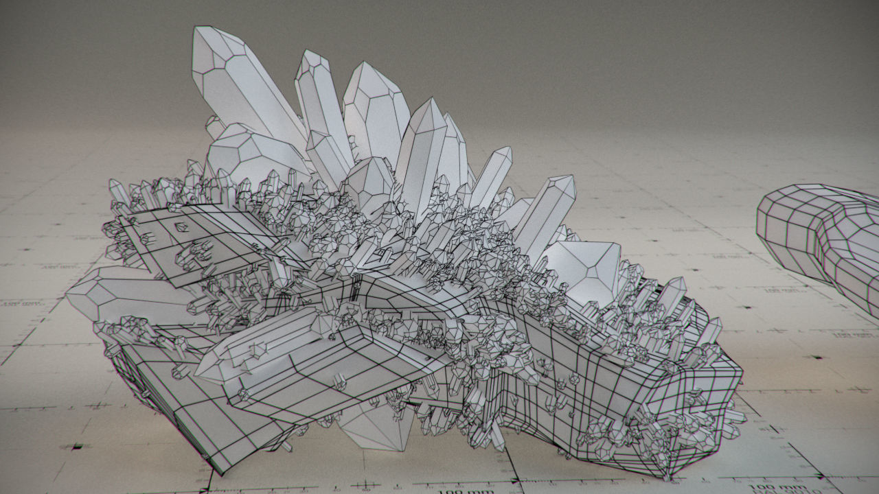 3D model Crystal Model Kit - 6 Types VR / AR / low-poly | CGTrader