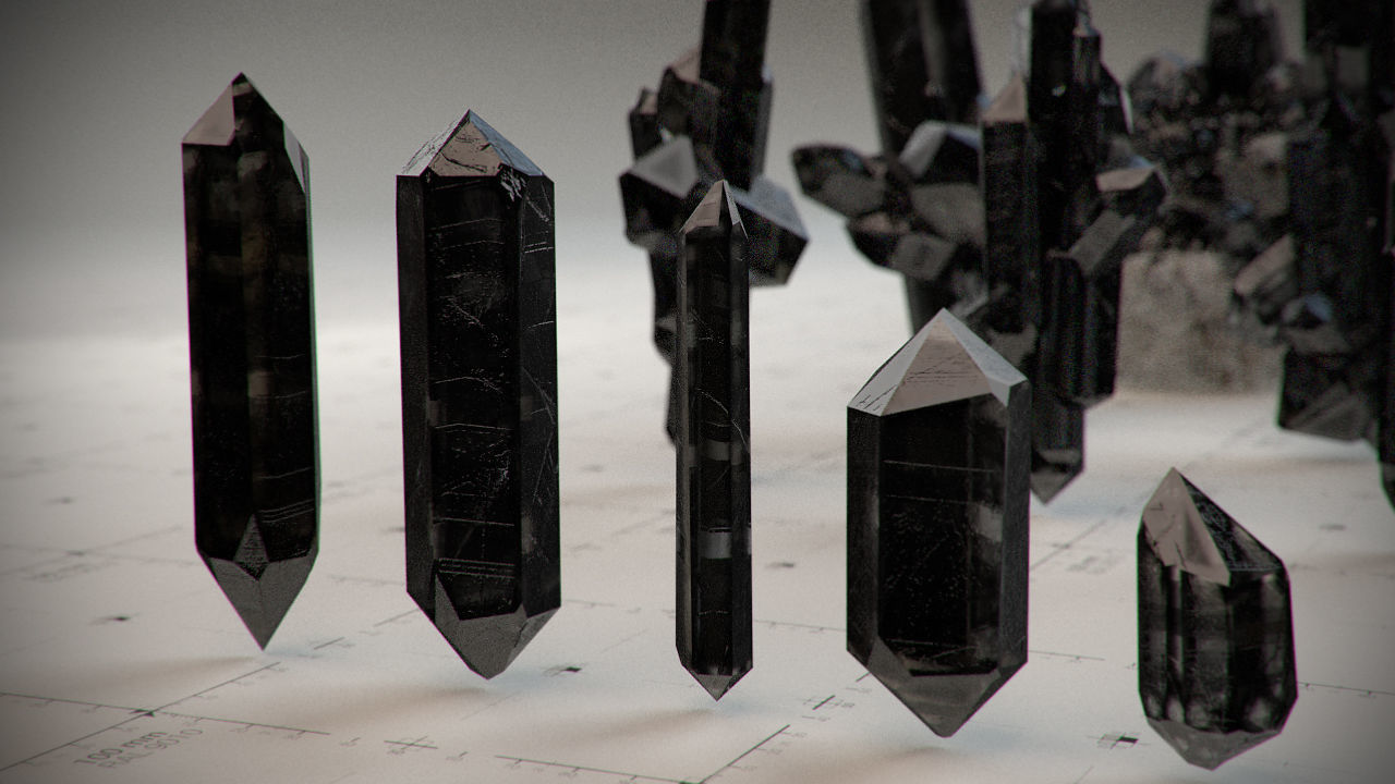 3D model Crystal Model Kit - 6 Types VR / AR / low-poly | CGTrader