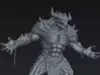 Warrior Gravebound Prime Abyssal Demon STL 3D model 3D printable | CGTrader