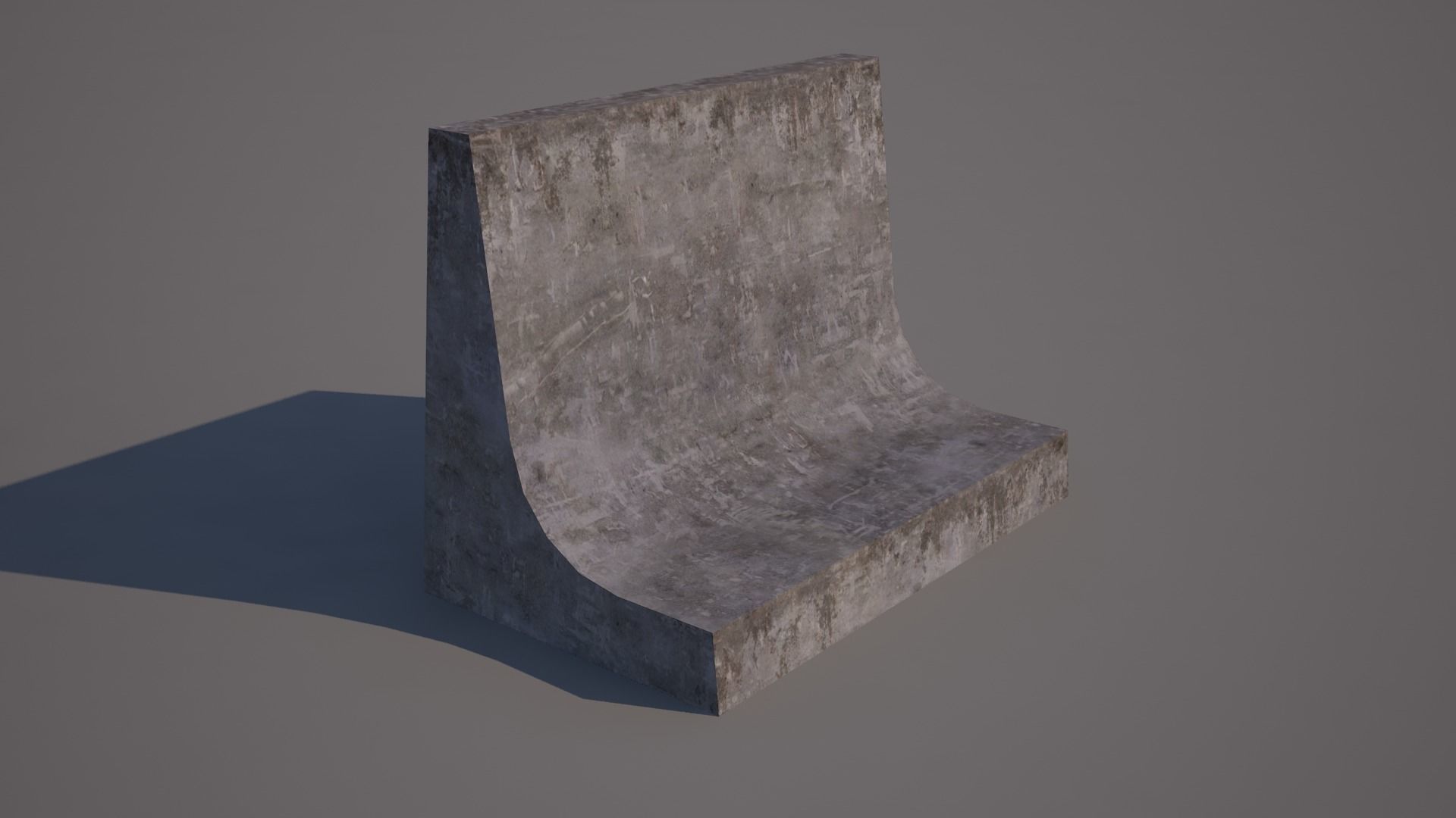 3D model Concrete Block Barrier - Barricade 02 VR / AR / low-poly ...