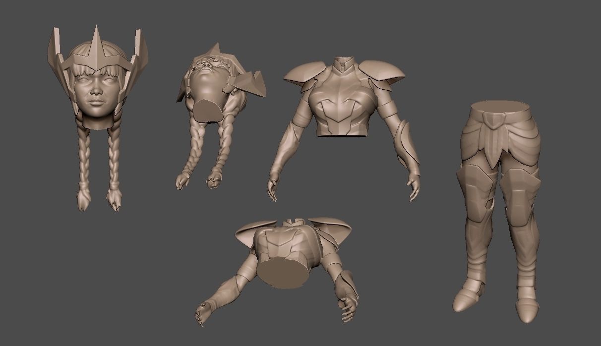 Saint Seiya 3D Printable Armor girl 1 AAA 3D model 3D printable | CGTrader