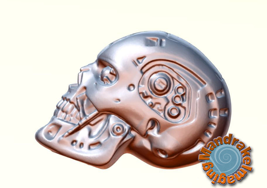 Terminator Skull 3D model 3D printable | CGTrader