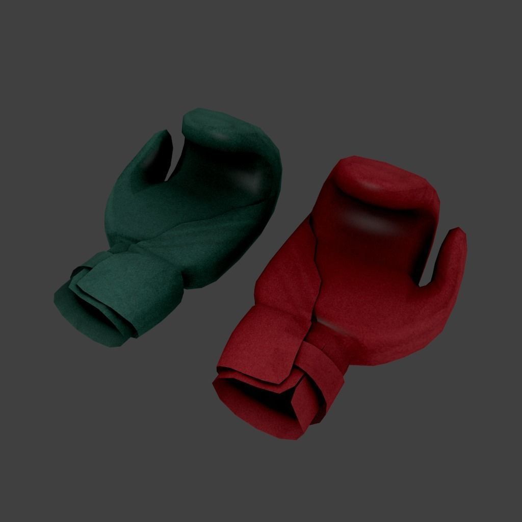 Low poly Boxing Gloves free VR / AR / low-poly 3D model | CGTrader