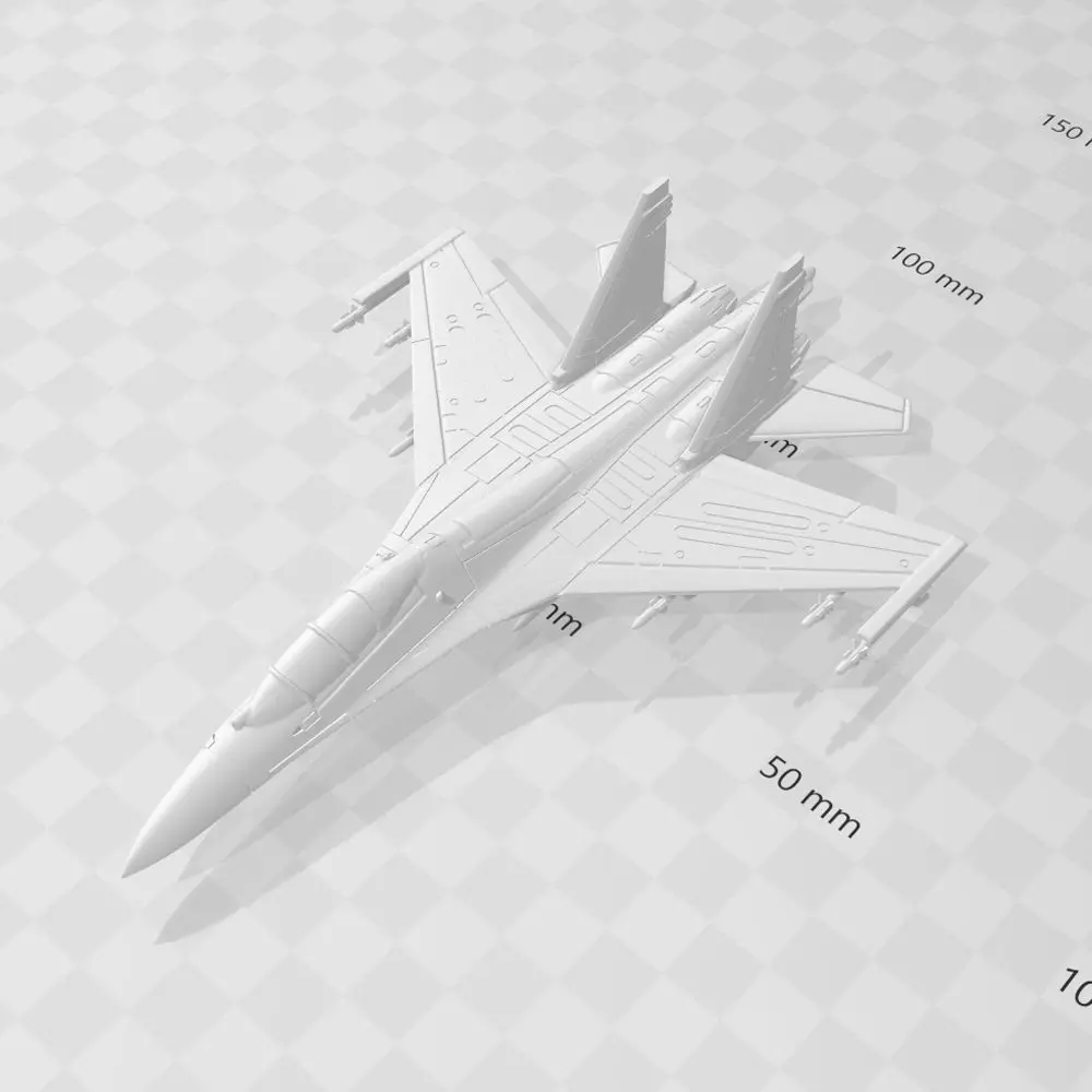 Sukhoi Su30-MKK Scale 1-144 3D model 3D printable | CGTrader
