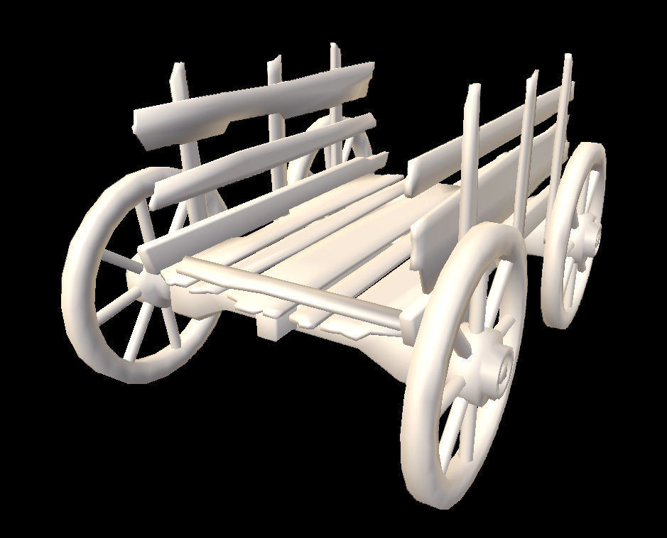 3D model Wheel Cart VR / AR / low-poly | CGTrader