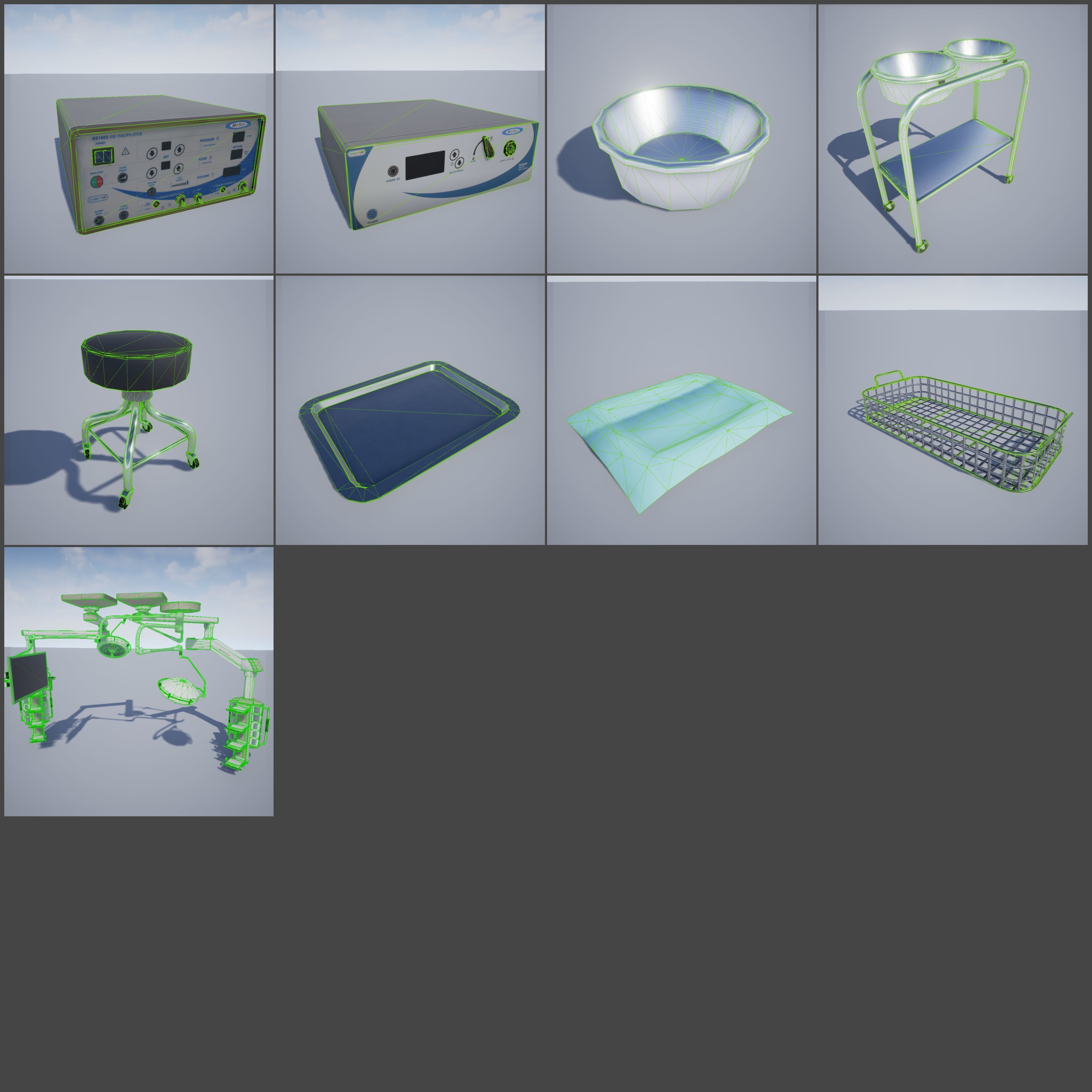 Hospital Operating Room Pack 3D model | CGTrader