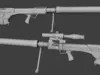3D model OTS 44 Rifle VR / AR / low-poly | CGTrader