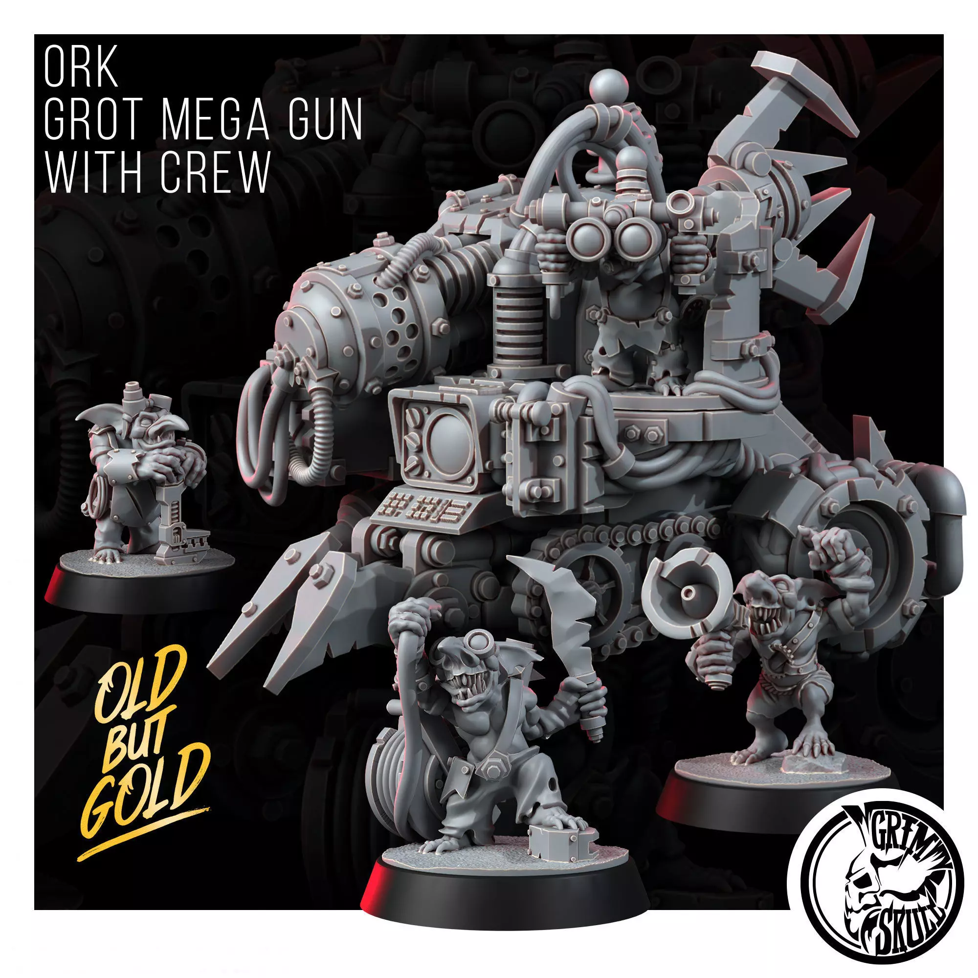 ORK GROT MEGA GUN WITH CREW 3D model | CGTrader