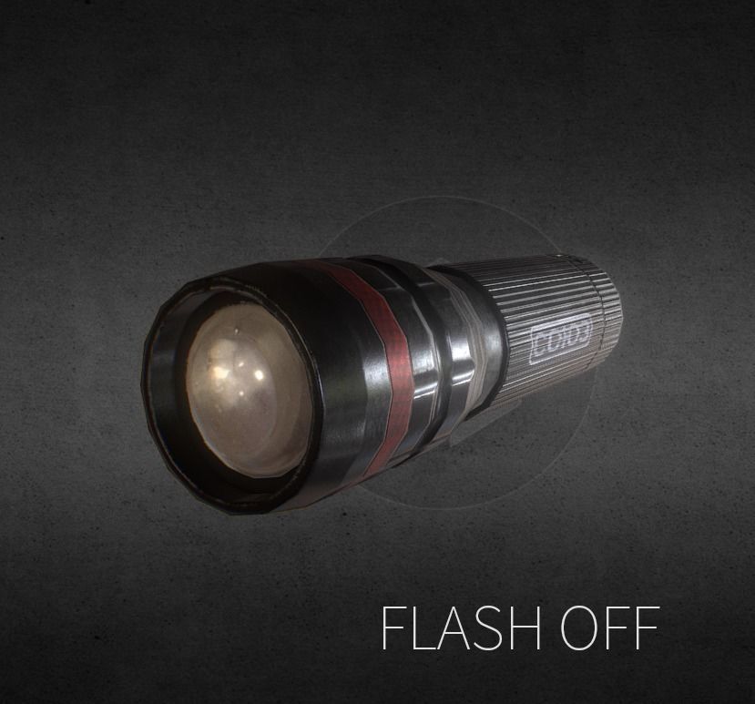 3D model Russian Flashlight UNION PBR Lowpoly Gameready Asset VR / AR ...