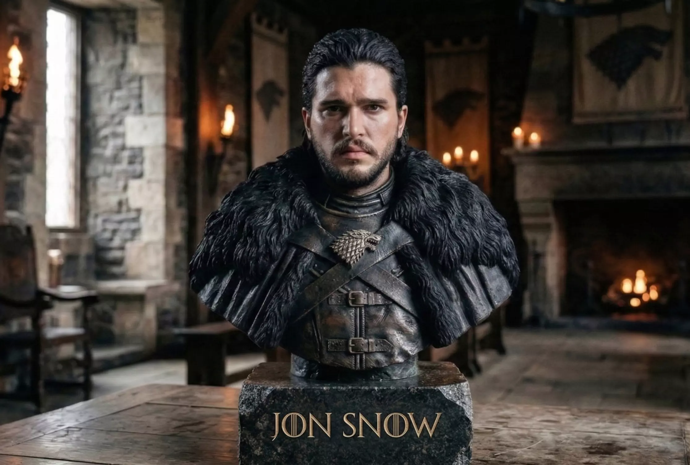Jon Snow Inspired STL Winter Knight Bust Game of Thrones 3D model 3D ...