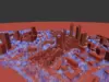 Futuristic Twin Tower Mixed Use Urban Complex 3D model | CGTrader