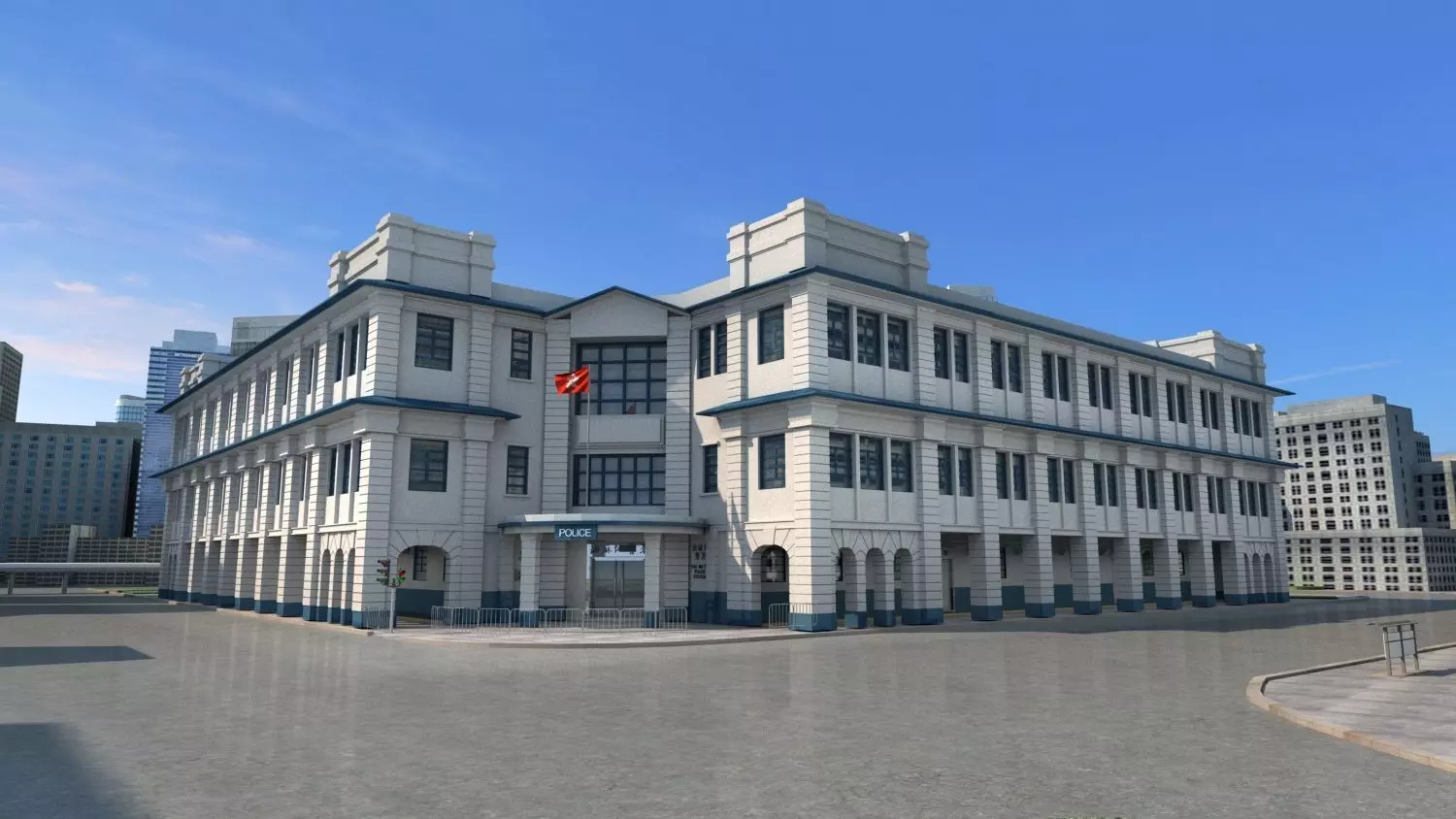 Yau Ma Tei Police Station Hong Kong Heritage Architecture 3D model ...