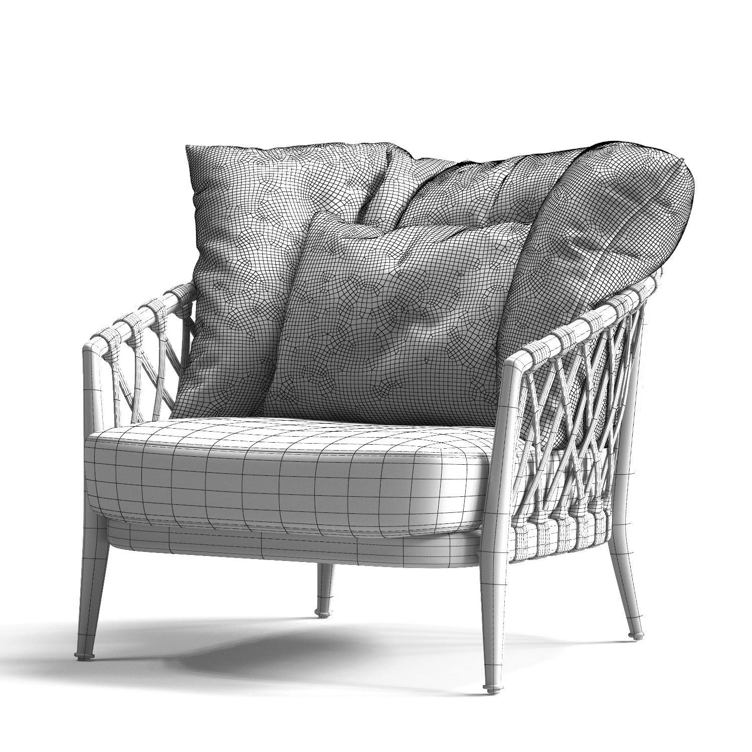 BB Italia ERICA Armchair 3D model | CGTrader