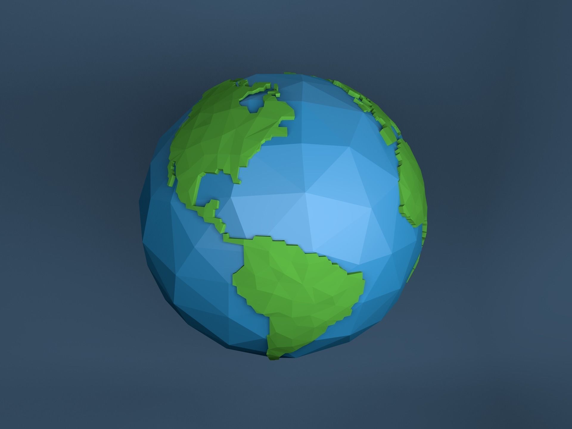 3D model Low Poly Earth VR / AR / low-poly | CGTrader