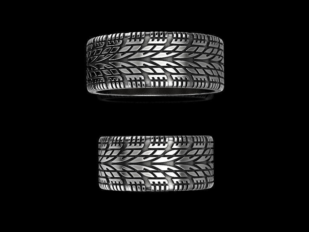 Car tires ring 3D model 3D printable | CGTrader