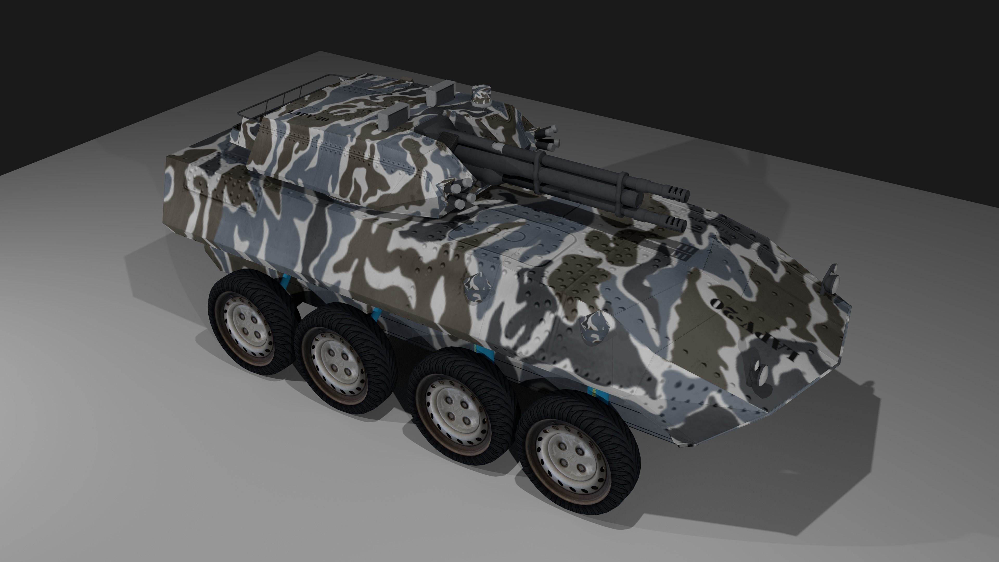 LAV-25 Light Armored Vehicle free VR / AR / low-poly 3D model rigged ...