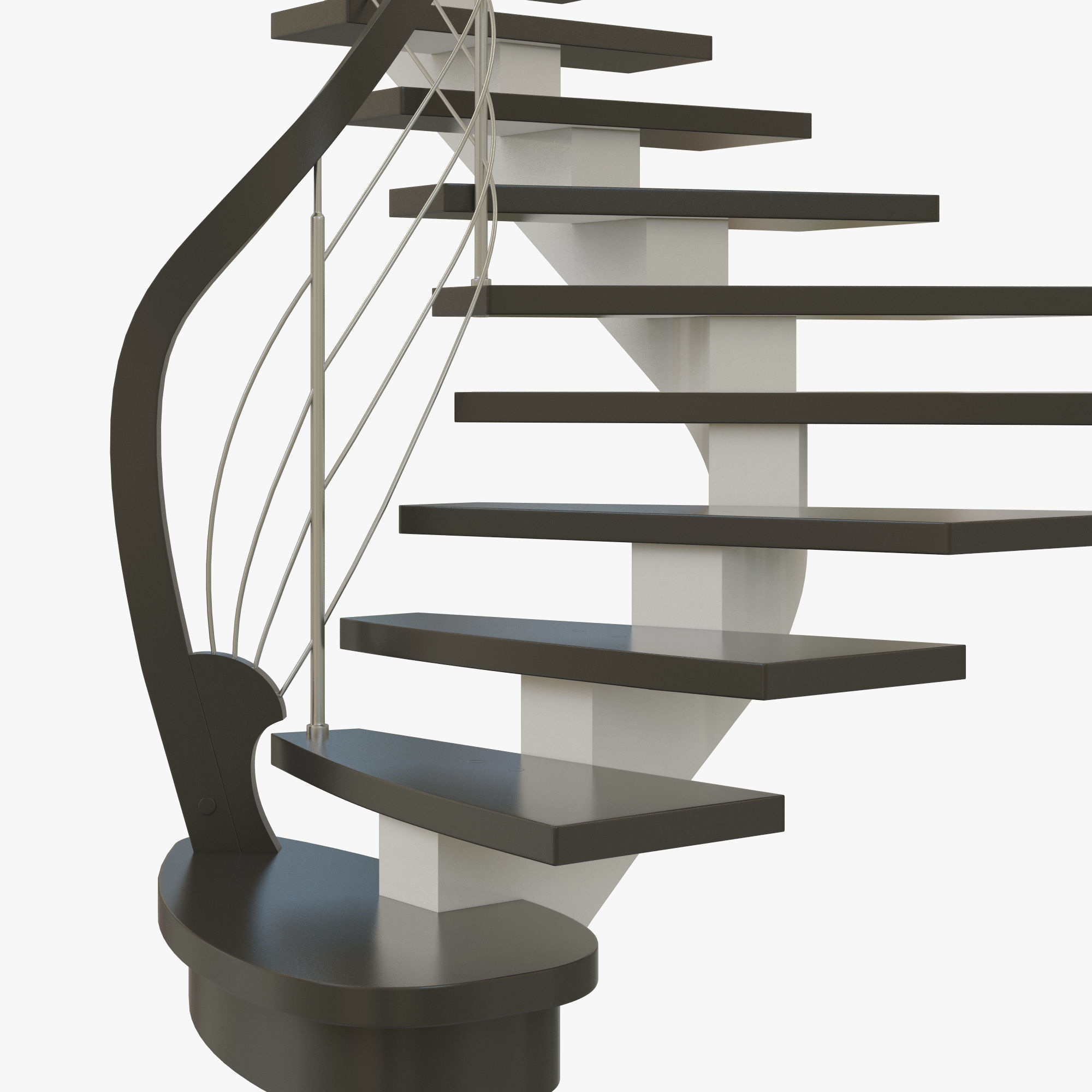 modern angular staircase 3D model | CGTrader
