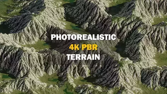3D model Realistic Volcano Mountain 3D Terrain Environment PBR VR / AR ...