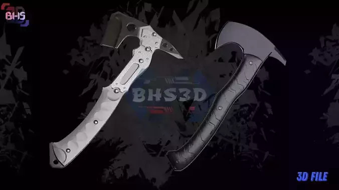 RE9 Requiem Rsh12 and hatchet 3D STL File Digital Download 3D model 3D ...