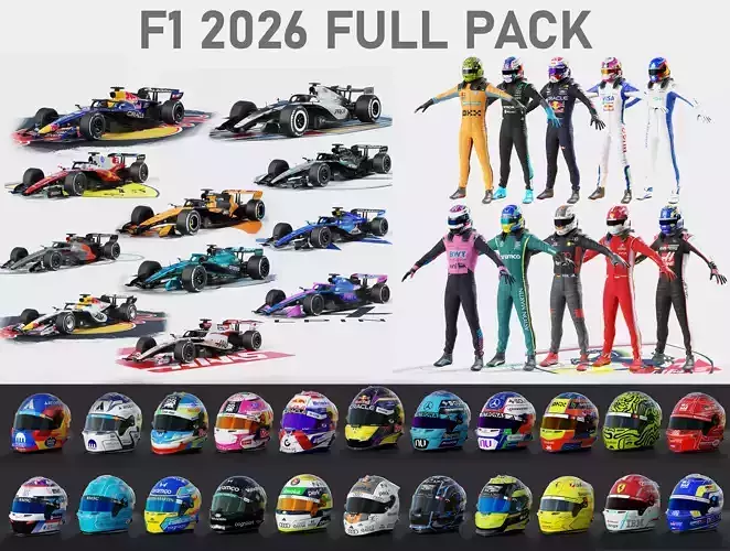 F1 Concept Car 2026 free 3D model | CGTrader