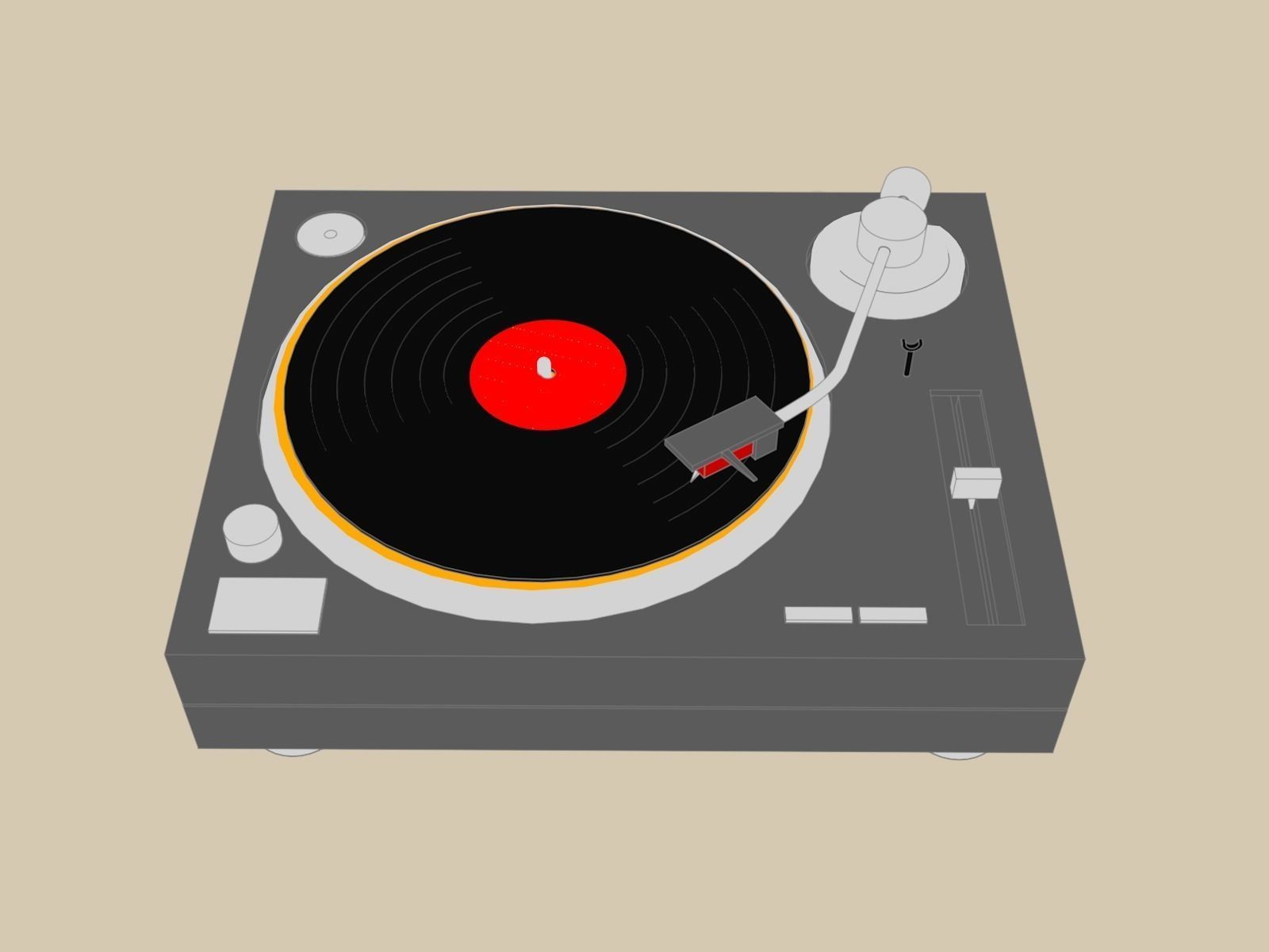 3D model Turntable C4D sketch and toon animated model VR / AR / low ...