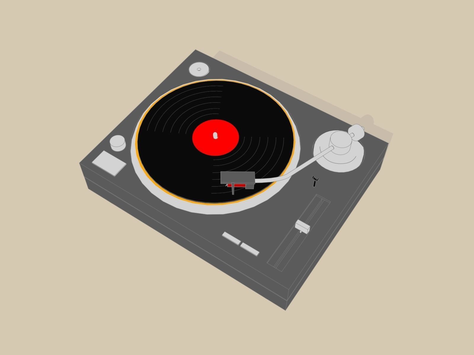 3D model Turntable C4D sketch and toon animated model VR / AR / low ...